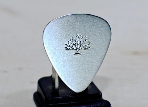 Sterling silver big tree guitar pick – Nici's Picks