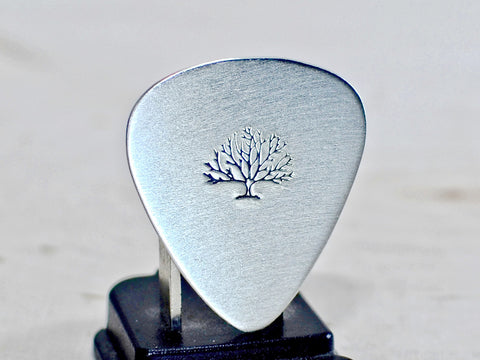 Sterling silver big tree guitar pick – Nici's Picks