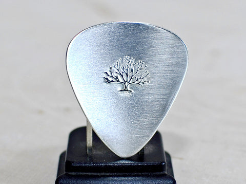 Sterling silver big tree guitar pick – Nici's Picks