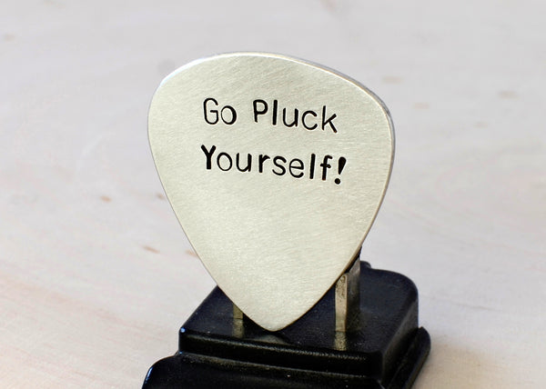 Go Pluck Yourself Aluminum Guitar Pick – Nici's Picks