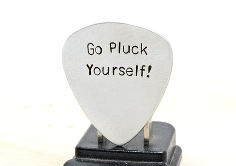 Go Pluck Yourself Aluminum Guitar Pick – Nici's Picks