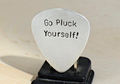Go Pluck Yourself Aluminum Guitar Pick – Nici's Picks