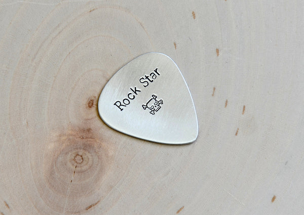 Guitar Pick for a Rock Star Handmade in Aluminum – Nici's Picks