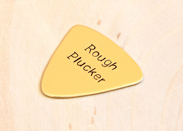 Rough Plucker Handmade Triangular Bronze Guitar Pick – Nici's Picks