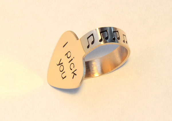 I pick you bronze thumb pick – custom and personalized finger and thum ...